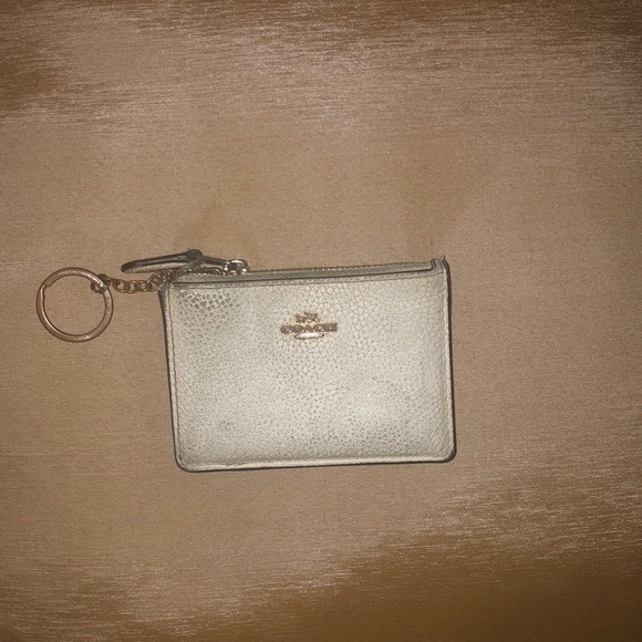Coach | Bags | Coach Key Wallet In Beige | Poshmark